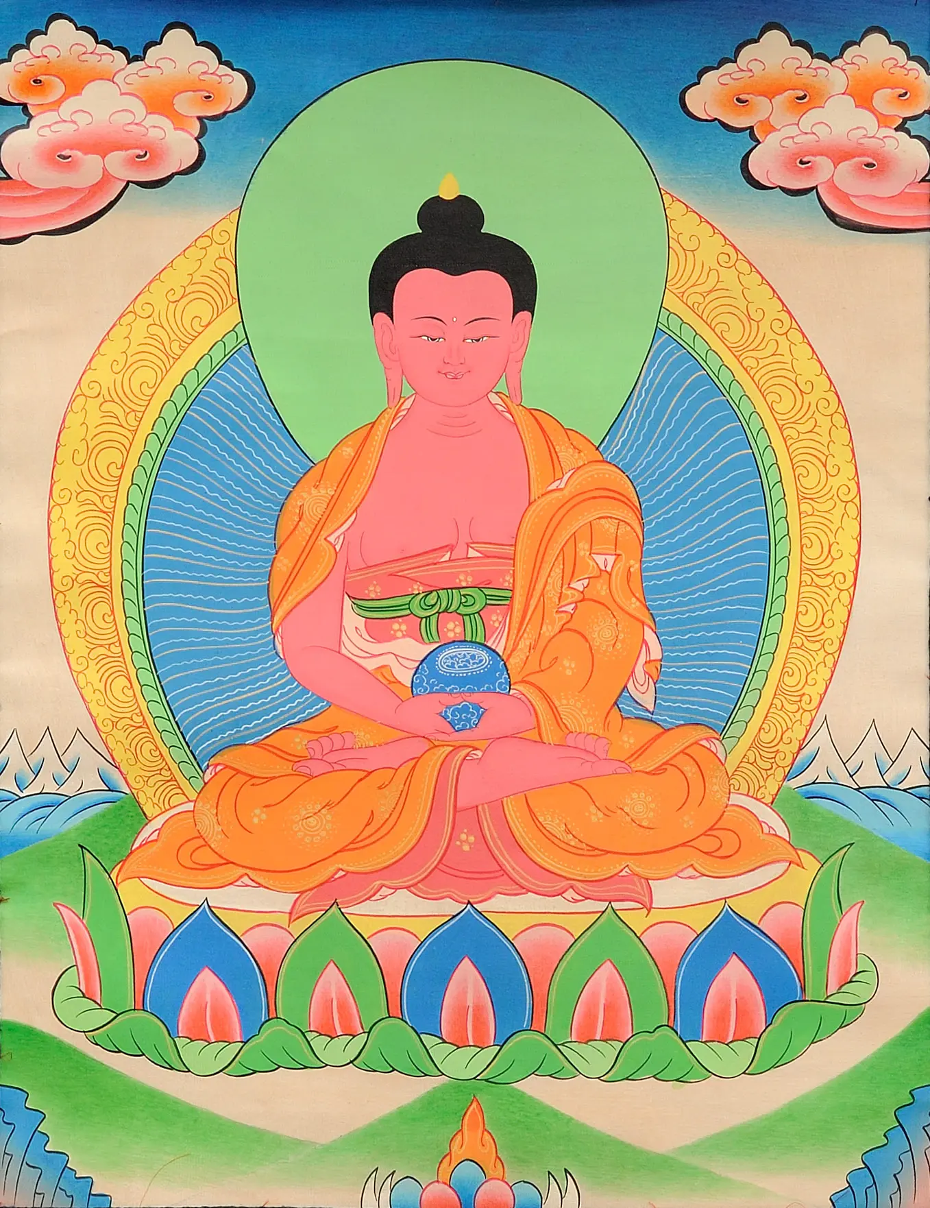 (Tibetan Buddhist) Amitabha - The Buddha of Infinite Light - Exotic ...
