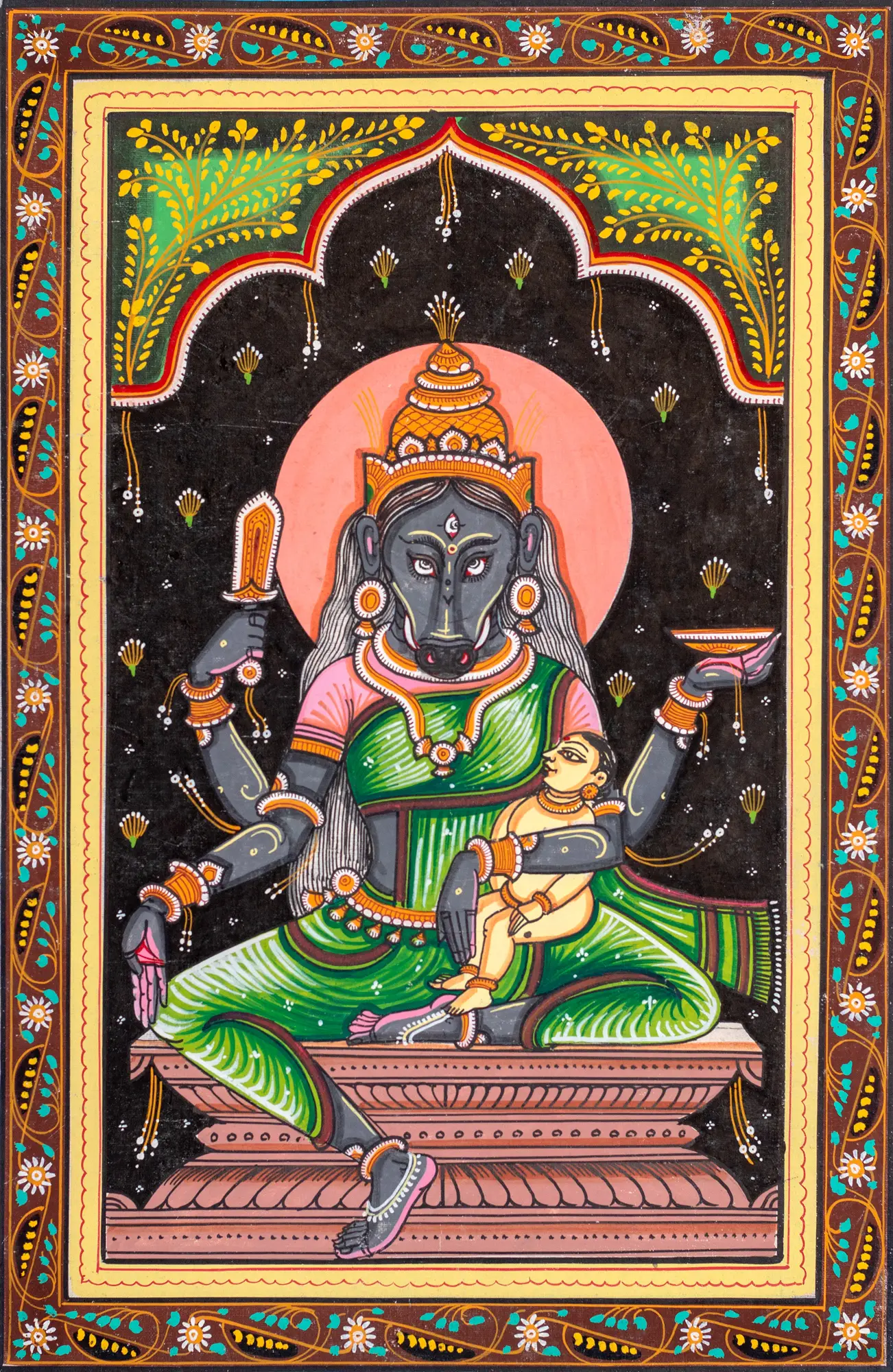 Ashta Matrikas (Set of Eight Paintings) - Indian Artwork - Buddha ...